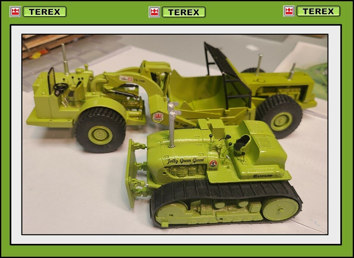 1/40 TEREX custom TS-14B + TC-12 "Pusher" in authentic TEREX Colors ...