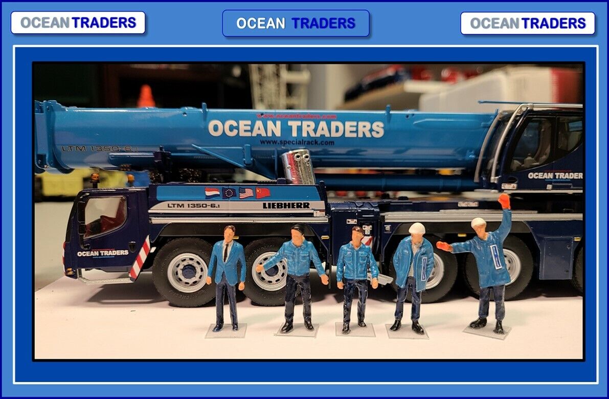 1/50 OCEAN TRADERS Figure Set (5) - authentic paint color and decals ...
