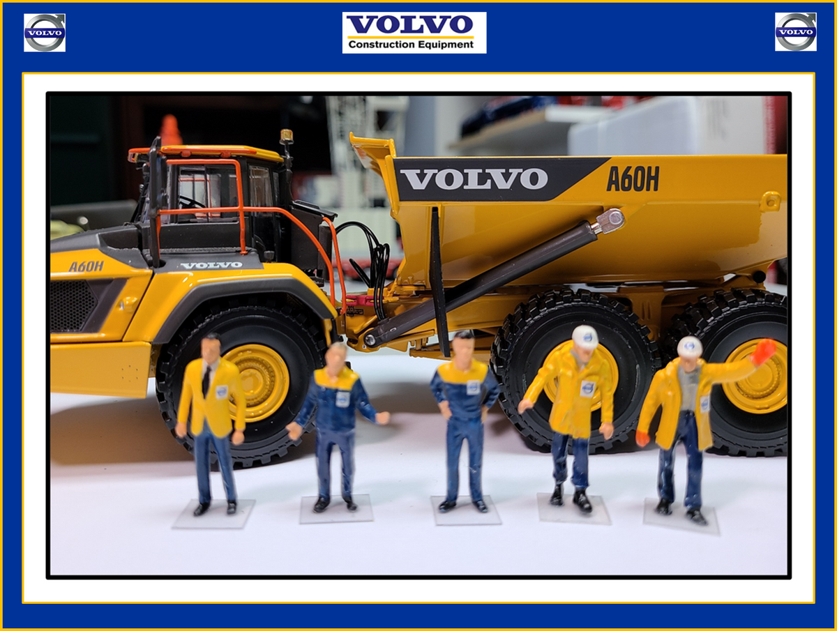 1/50 VOLVO Custom Figure Set (5) - authentic Paint Colors and Logos ...